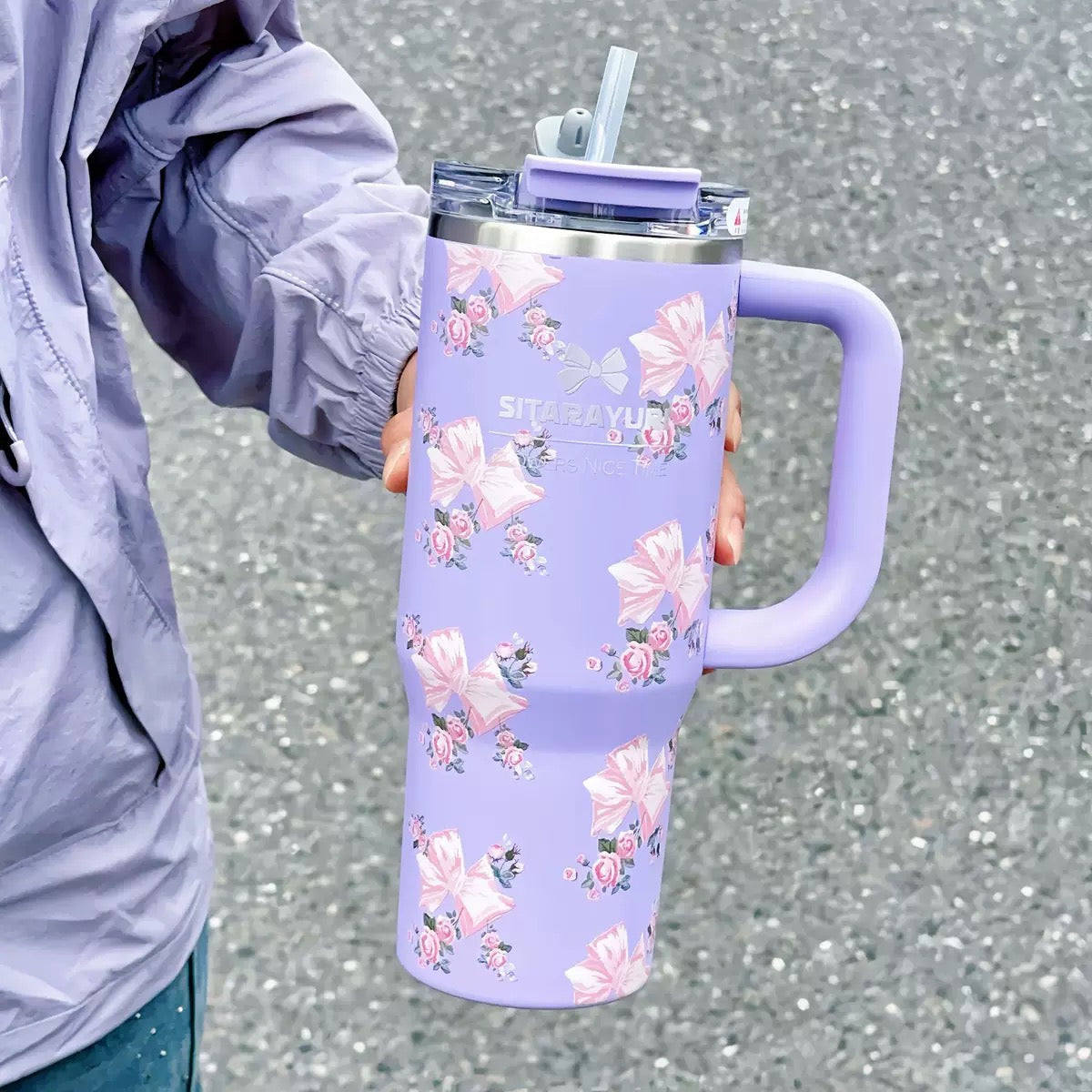 BOT237B | 900ml Sitarayuri Stainless Cup - purple – GM School Lab