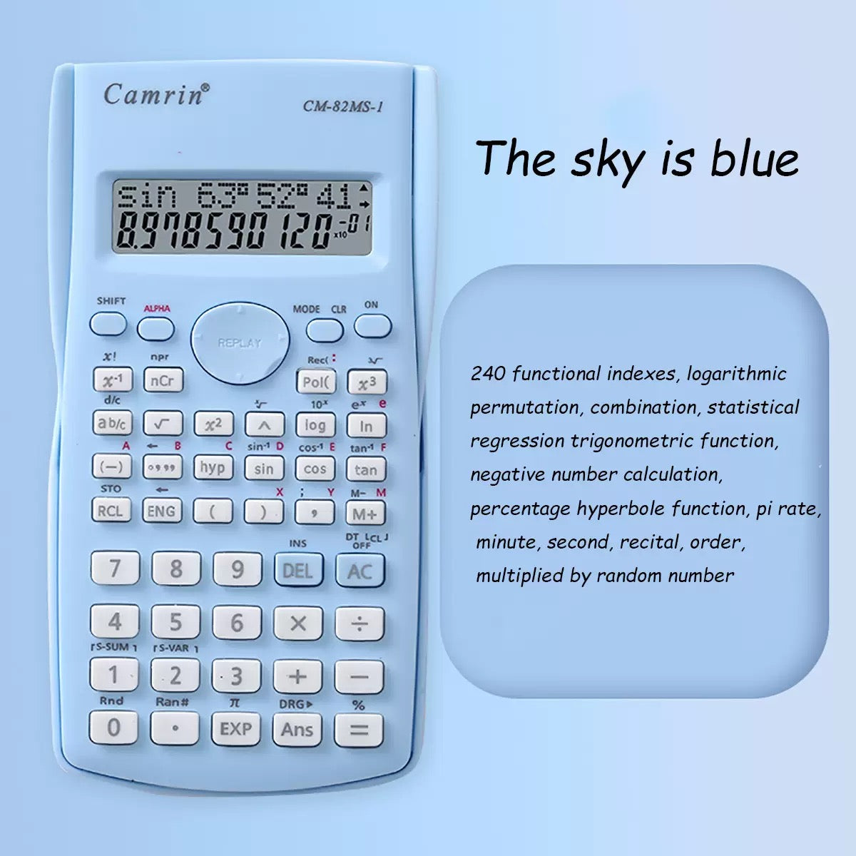 CASI04F | Casio / Calculater - blue – GM School Lab