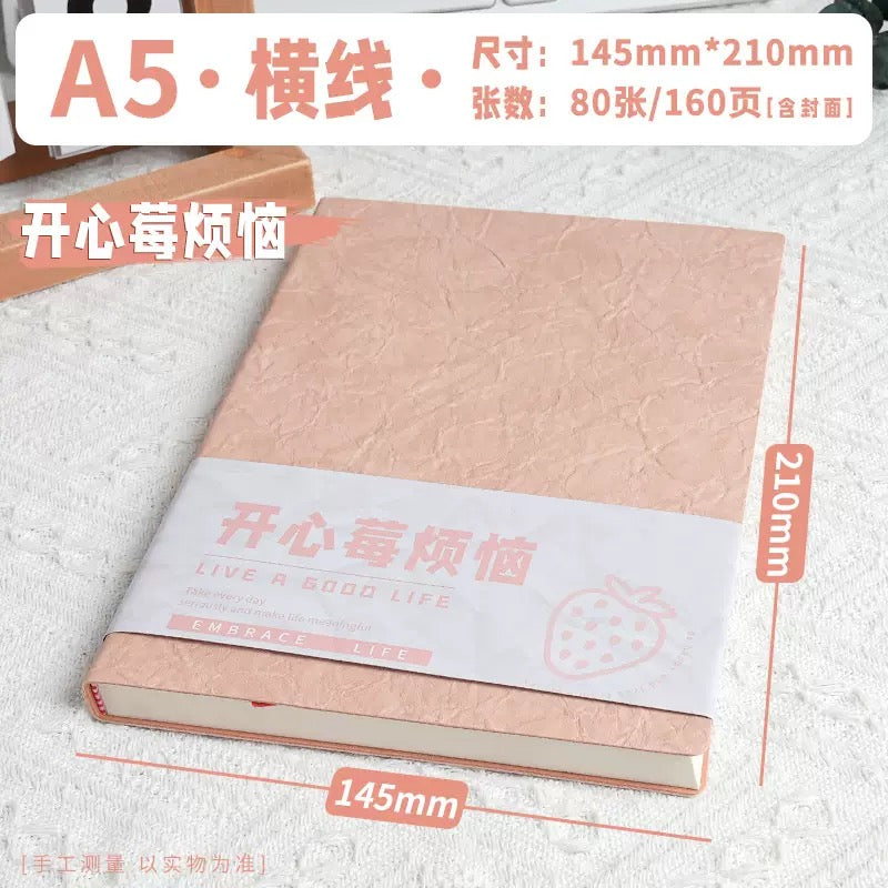 BNN45A | A5 Pastel notebook - pink – GM School Lab