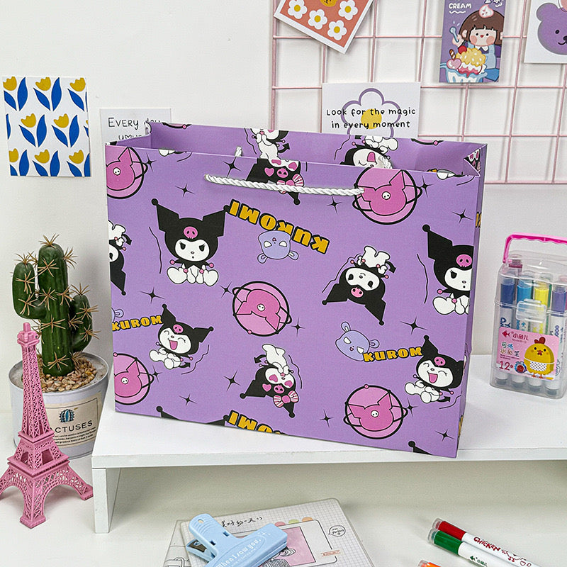 GFT62 | HBD Purple Kuromi 32x11.5x25cm Paper Bag / Gift Bag – GM School Lab