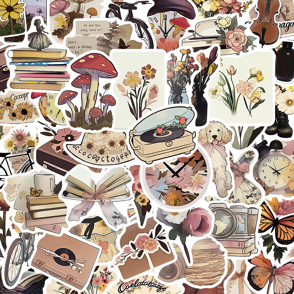 ST5011 | Vintage sticker pack (50sheets) – GM School Lab