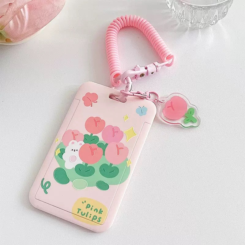 IDC179 | ID Card Frame - pink tulip 1set1.25$ – GM School Lab