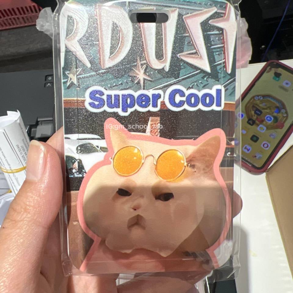 IDC49 | Cute Cat ID Card frame 1$ – GM School Lab