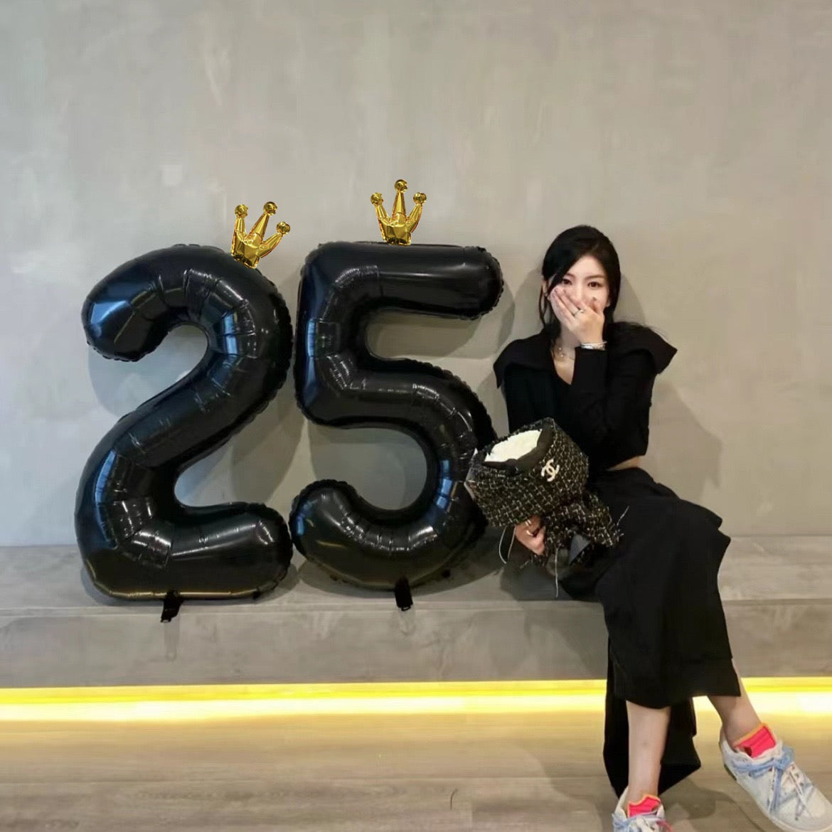 GFT137 | HBD Balloon Number - Black – GM School Lab