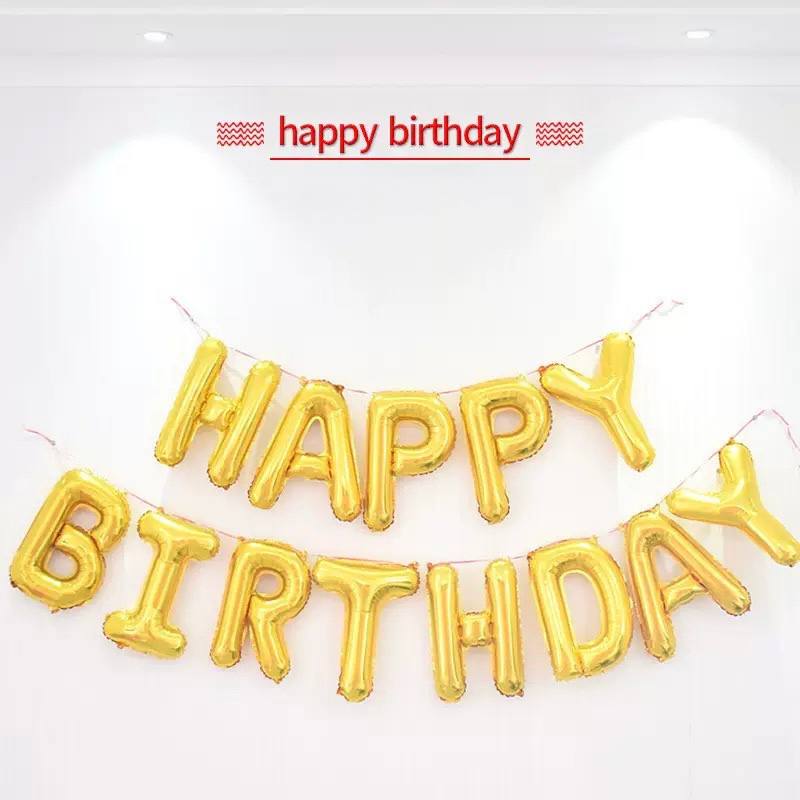 GFT144 | HBD Birthday Balloon - Gold – GM School Lab